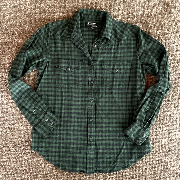 Filson | Tops | Filson Womens Wool Blend Button Down | Poshmark